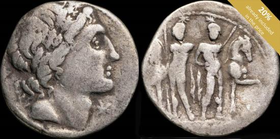 Republican Denarius, C. Memmia (109-108 a.C.) - 19 mm / 3.74 gr