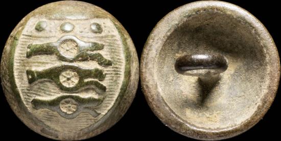 Button English Navy, Napoleonic War, 15 mm. | Ancient Coins