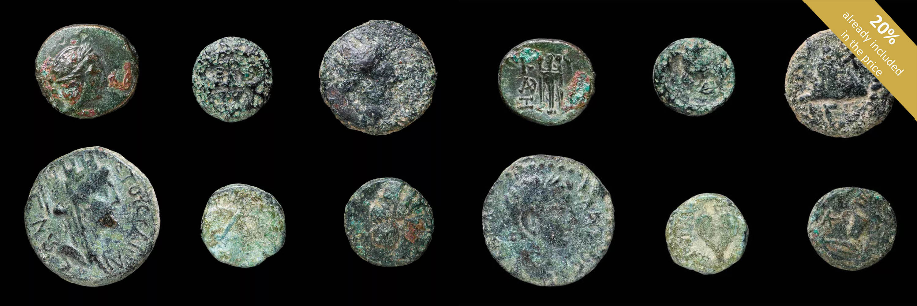 Greek and Greco-Roman coins, lot of 6 pieces. | Ancient Coins