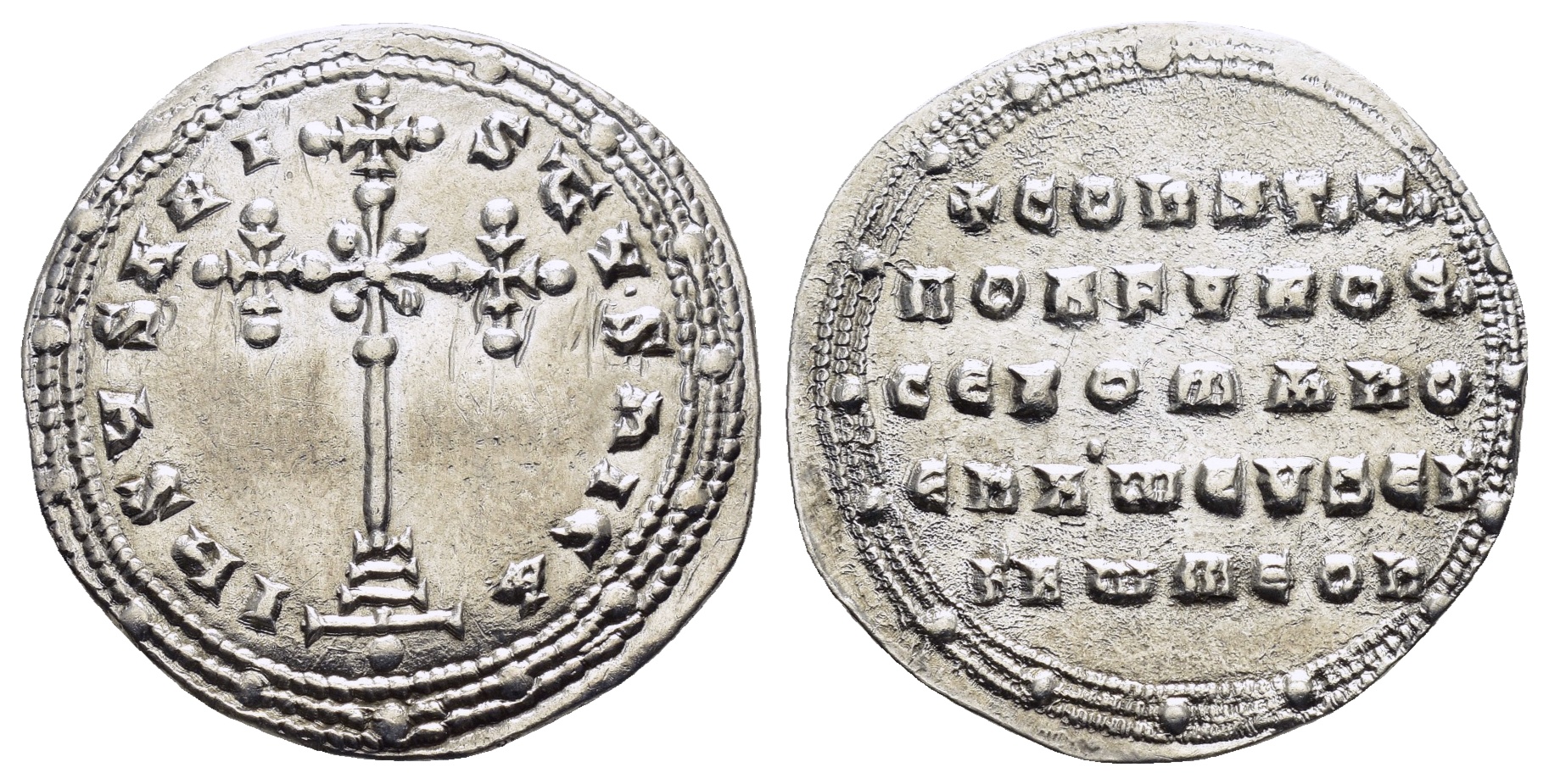 CONSTANTINE VII PORPHYROGENITUS with ROMANUS I.(913-959).Constantinople.Miliaresion.