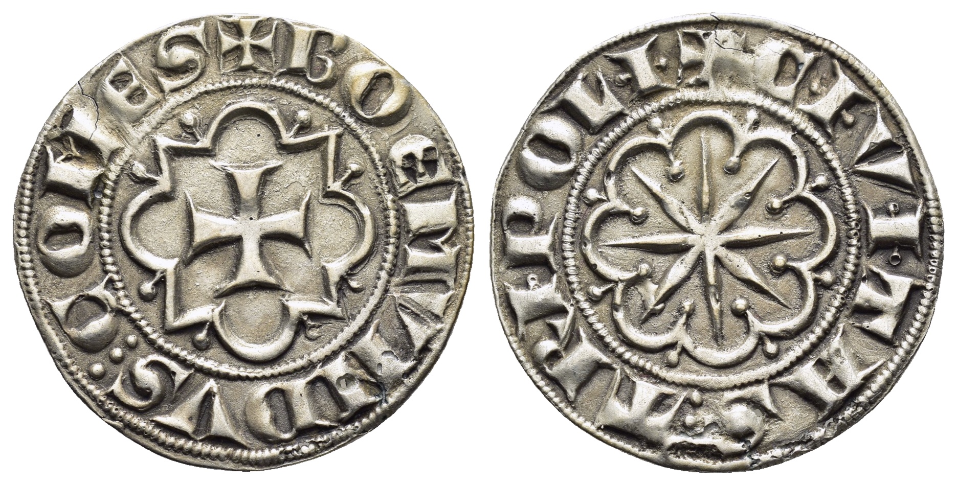 CRUSADERS. Tripoli. Bohémond VI.(1251-1275). Gros. | Byzantine Coins