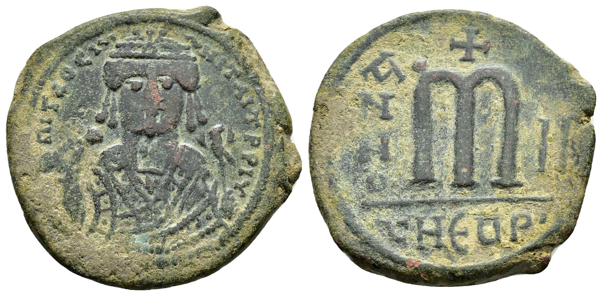 TIBERIUS II CONSTANTINE (578-582). Antioch. Follis. | Byzantine Coins