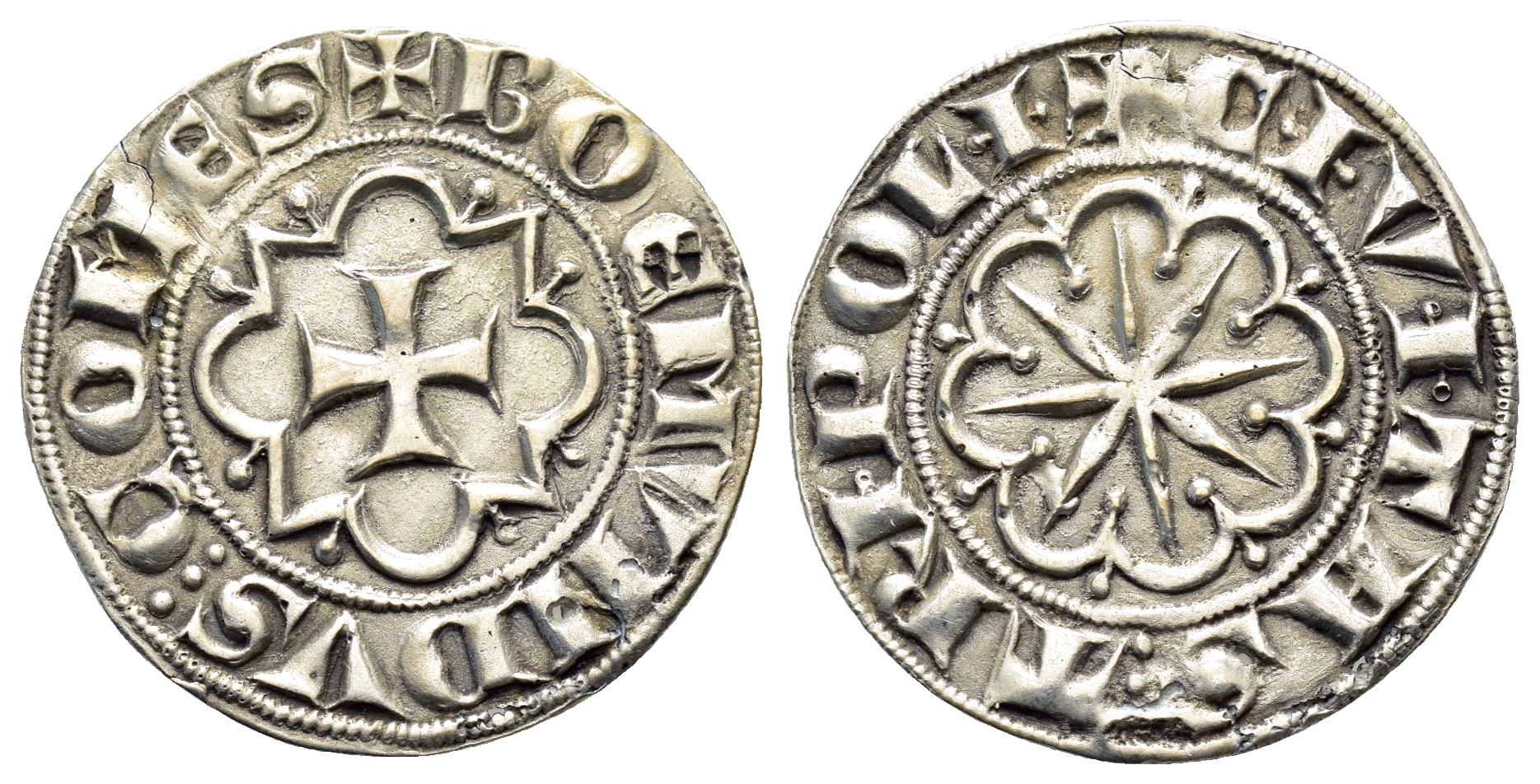 CRUSADERS. Tripoli. Bohémond VI.(1251-1275). Gros. | Byzantine Coins