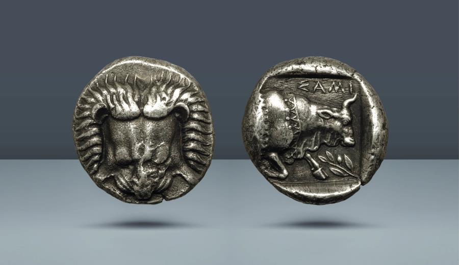 ISLANDS OFF IONIA. Samos. 412-404 BC. AR Drachm. Ex NFA IV, 1977, Lot ...