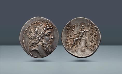 Seleucid Empire, Phoenicia. Demetrius II, Nicator (Second reign), 129 ...