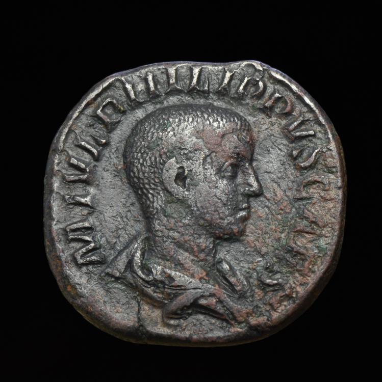 PHILIP II. Æ. Sestertius. PRINCIPI IVVENT. (244-246 d.C.). | Roman ...