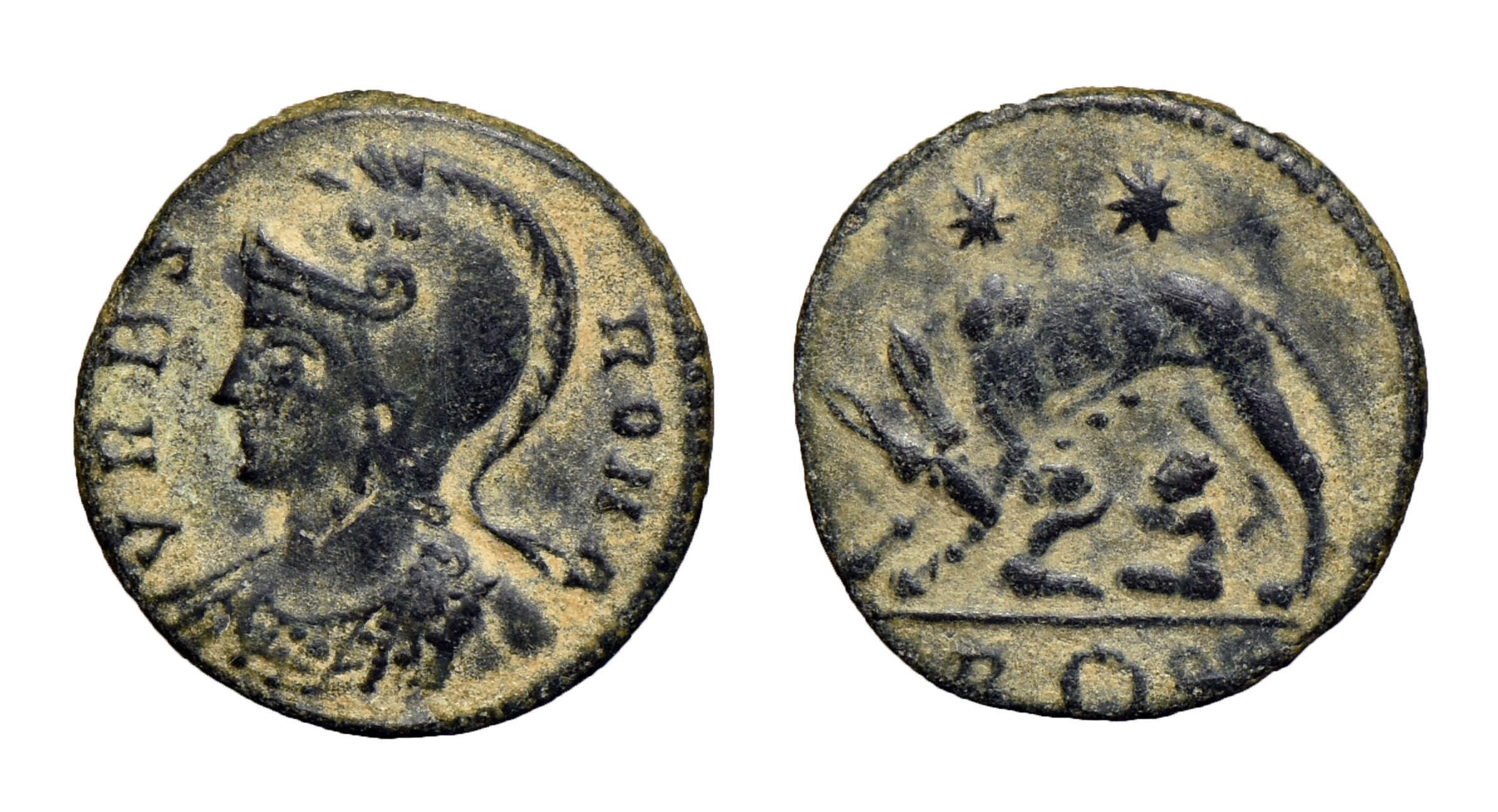 CONSTANTINO I. Æ. Follis. VRBS ROMA. 333-335 d.C. | Roman Imperial Coins