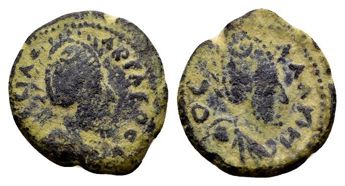 Mesopotamia, Edessa. Kingdom Osrhoene. Abgar VIII, with his son Manu IX ...