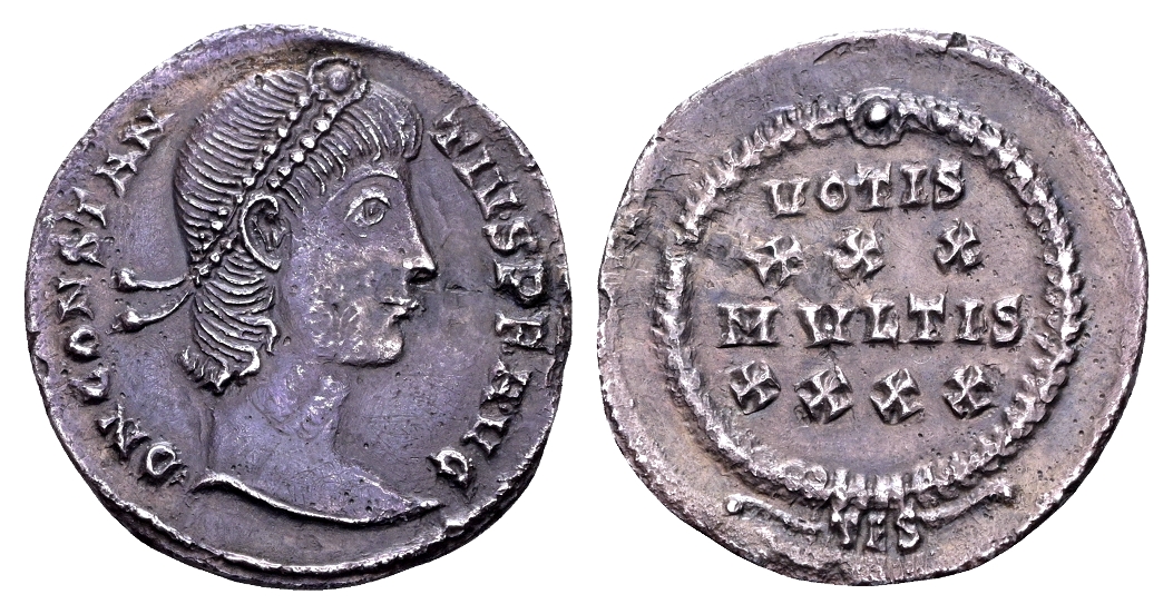 Constantius II 337-361. AR Siliqua (18 mm, 2.93 gram) Thessalonica 350-355