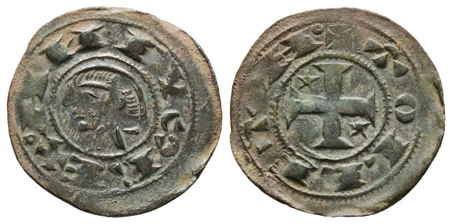 ALFONSO VIII. Dinero. (1158-1214) Toledo mint. Very difficult in this ...