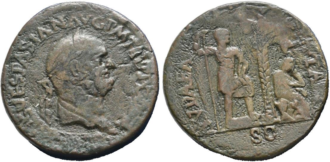 Vespasian AE sestertius - IUDAEA CAPTA - Rare | Roman Imperial Coins