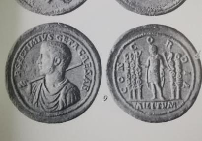 19th C. BMC electrotype - Geta AE medallion - CONCORDIA MILITUM