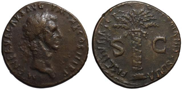 Paduan cast medal after Cavino - Nerva AE sestertius - FISCI IUDAICI