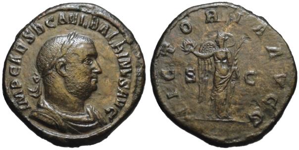 Balbinus AE sestertius - VICTORIA AUGG - Good VF | Roman Imperial Coins