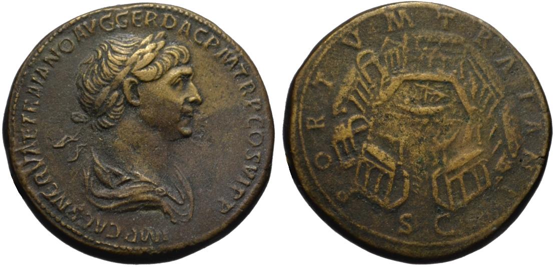 Pseudo paduan Trajan AE sestertius - Trajan’s Harbor | Ancient Spanish ...
