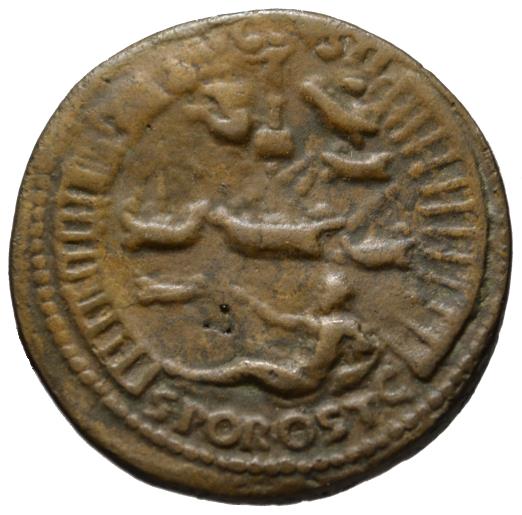 Paduan cast medal afer Cavino - NERO sestertius - Port of Ostia