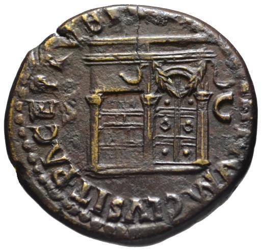Nero AE dupondius - Temple of Janus - Rome 68 AD | Roman Imperial Coins