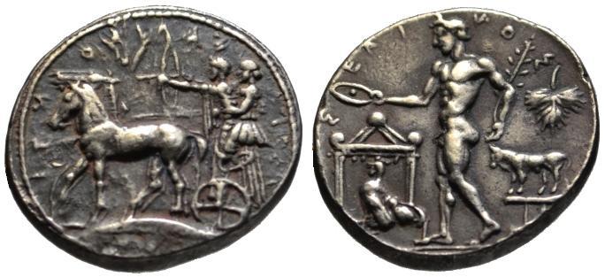 19th C. BMC electrotype - Selinos AR tetradrachm - River God | Greek Coins