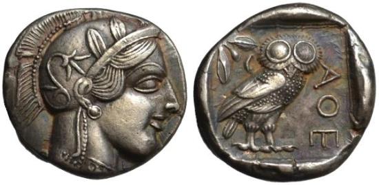 Two probable Persian imitations of the Athenian classical owl - die ...