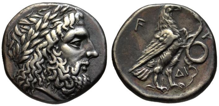 19th C. BMC electrotype - Olympia AR stater - Zeus & Eagle | Ancient ...