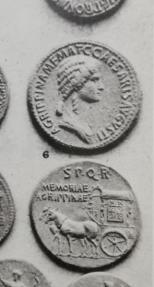 19th C. BMC electrotype - Agrippina AE sestertius - Carpentum