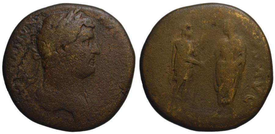 Hadrian AE sestertius - ADVENTUS AUGUSTI - 134-138 AD | Roman Imperial ...