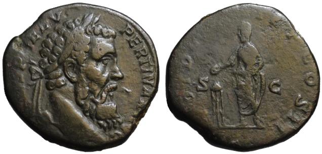 Pertinax AE sestertius - VOT DECEN - Very Rare R2 | Roman Imperial Coins