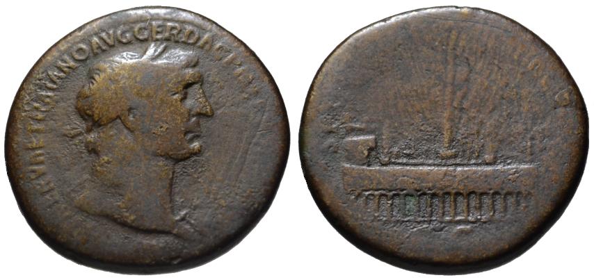 Trajan AE sestertius - The CIRCUS MAXIMUS - Very Rare | Roman Imperial ...