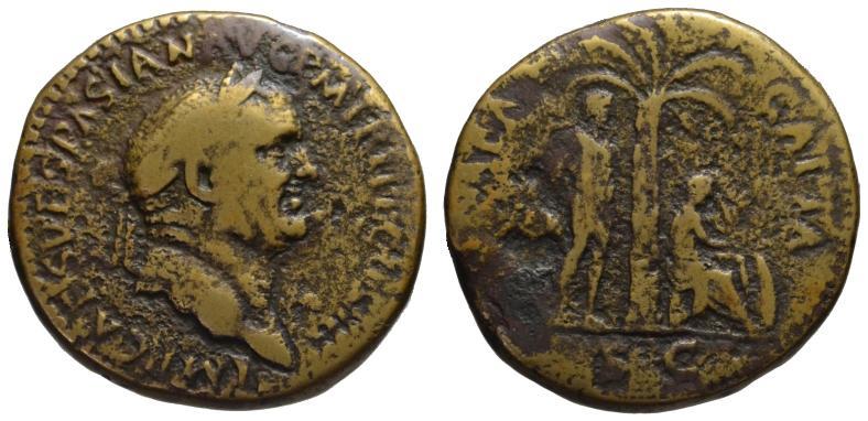 Vespasian AE sestertius - IUDAEA CAPTA - Very Rare | Roman Imperial Coins