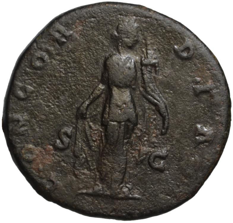 Faustina Junior AE sestertius - CONCORDIA | Roman Imperial Coins