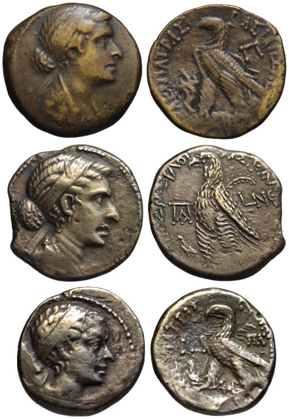 19th C. BMC electrotypes - Cleopatra VII complete set | Ancient Spanish ...