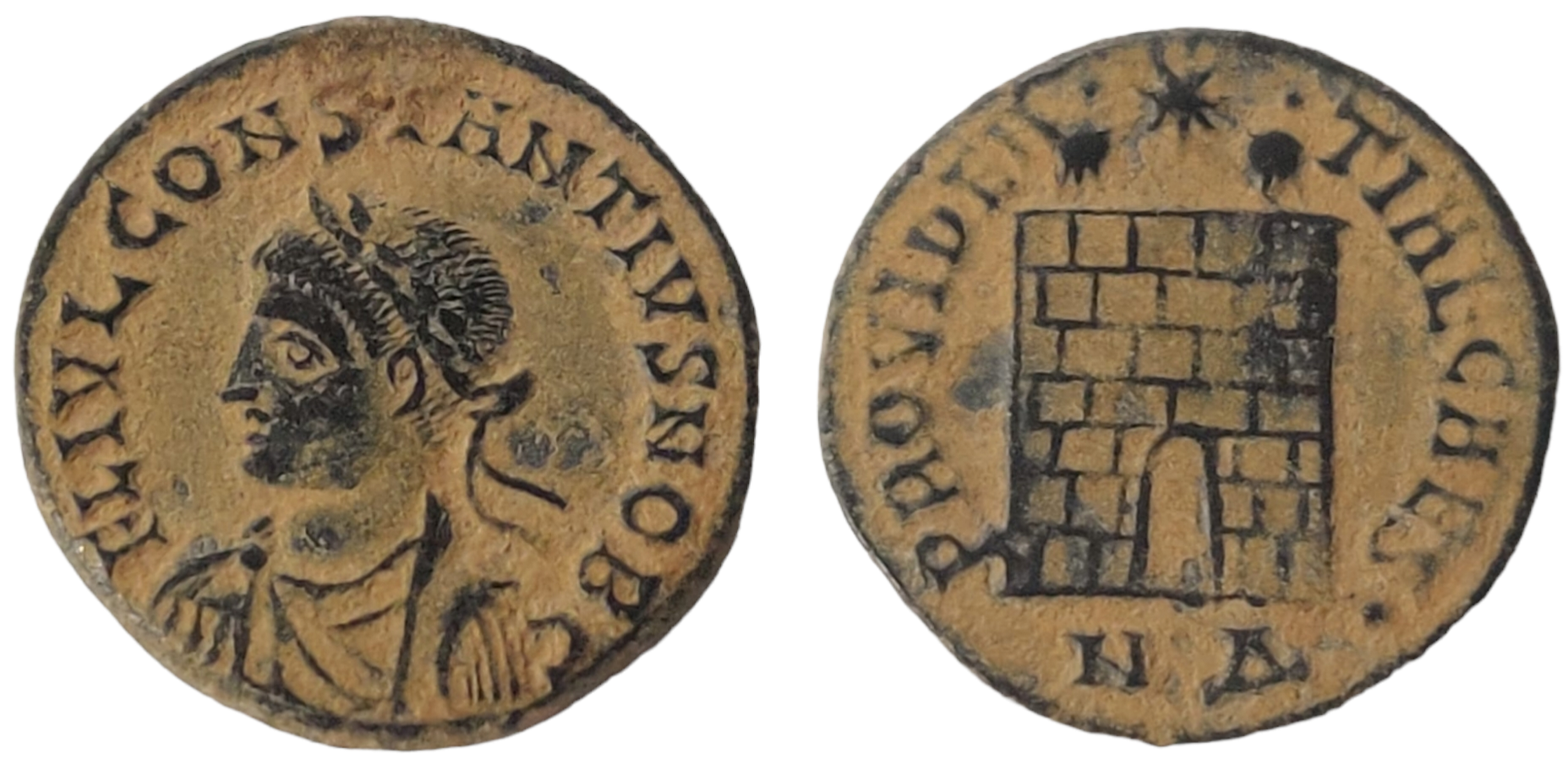 Constantius II. As Caesar, A.D. 324-337. AE follis. Nicomedia mint ...
