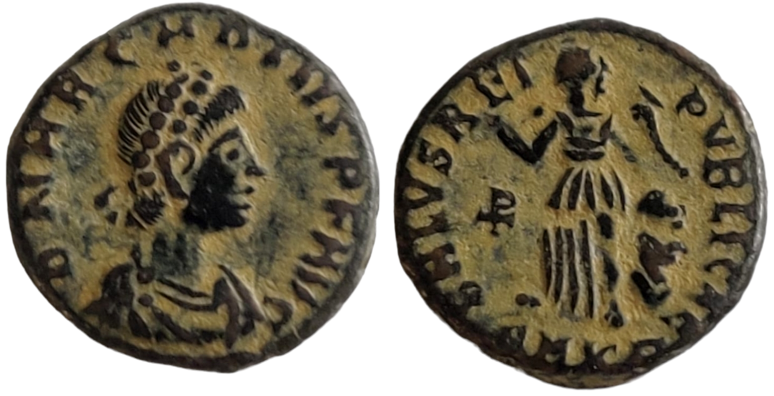 Arcadius AD 383-408. Cyzicus Follis Æ | Roman Imperial Coins