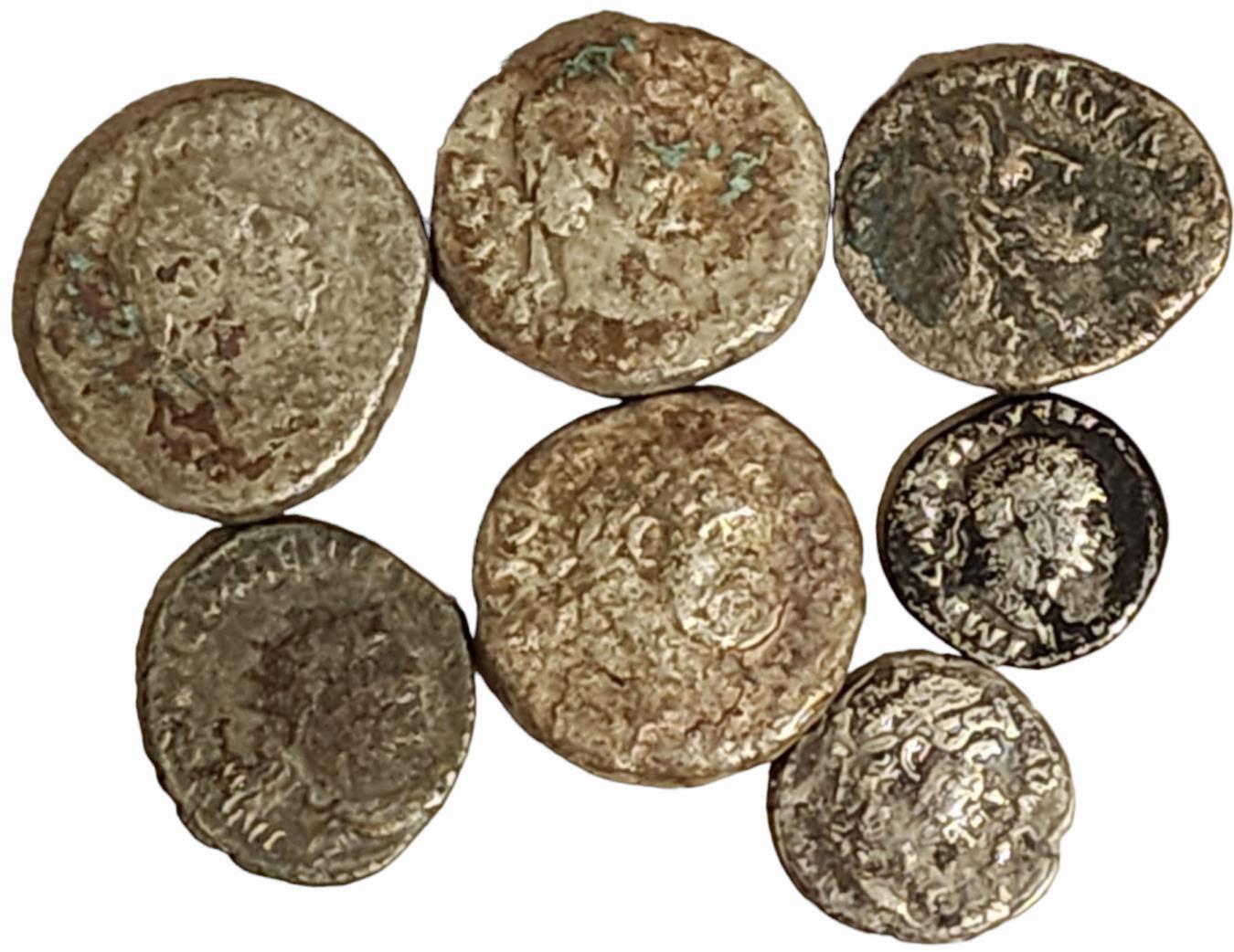 Lot of 7 Roman silver coins