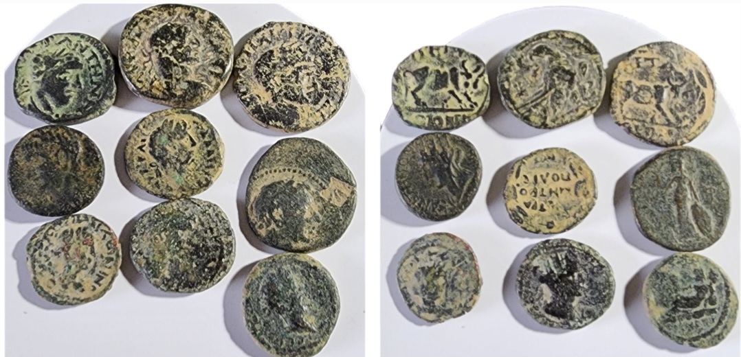 lot of 9 roman coins