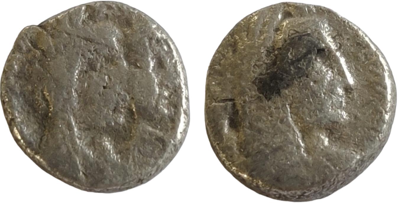 Nabataean Kingdom. Aretas IV, with Shuqailat. 9 B.C.-A.D. 40 AR