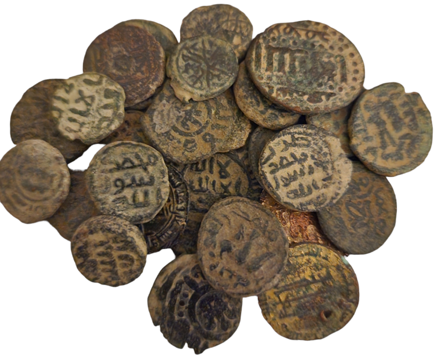 Lot of 25 Islamic coins AE