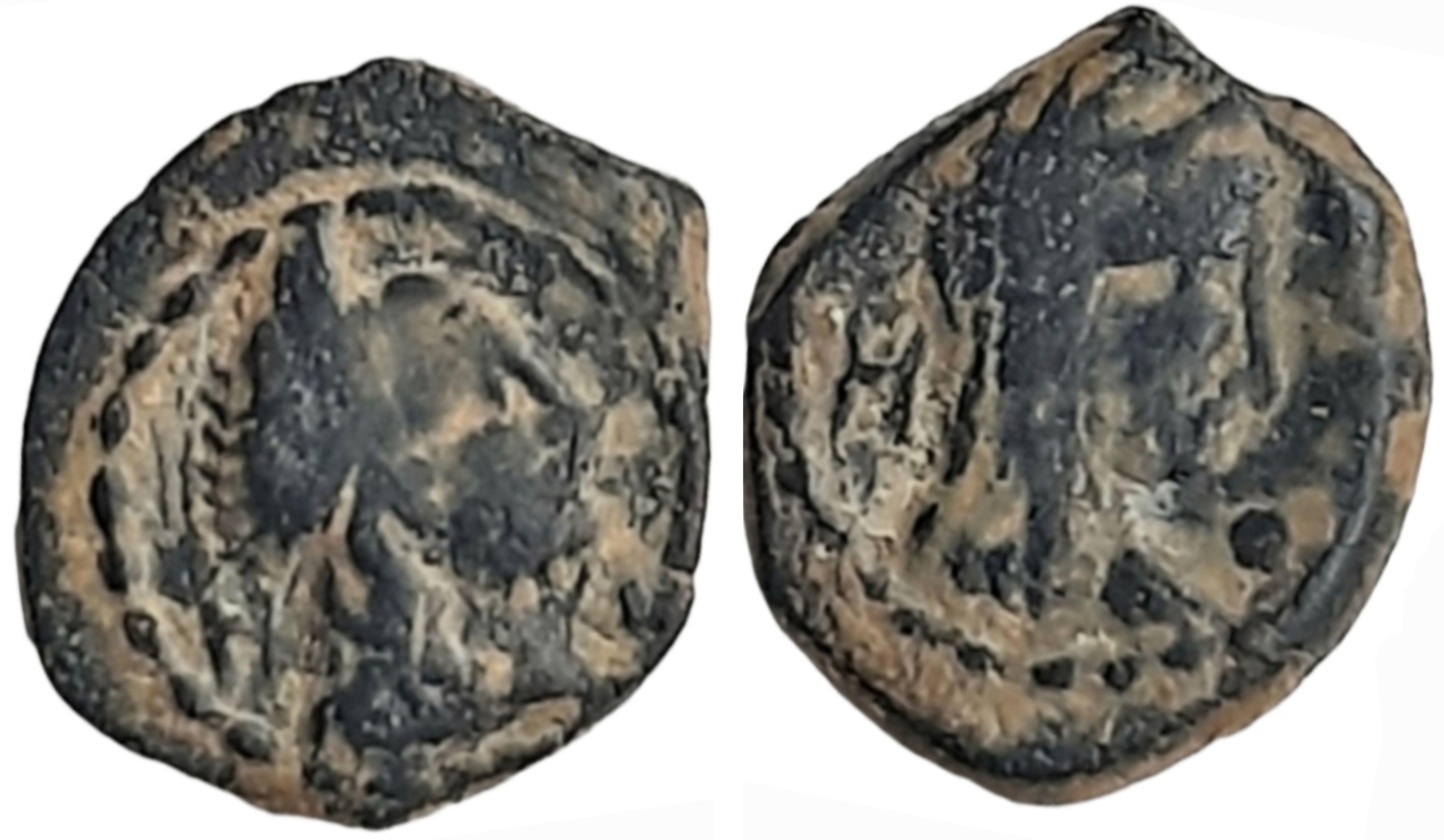 NABATAEA. Aretas IV, with Huldu. 9 BC-AD 40. Æ . Very rare | Greek Coins