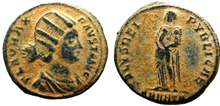 Fausta, AE, 326-327, Antioch, | Roman Imperial Coins
