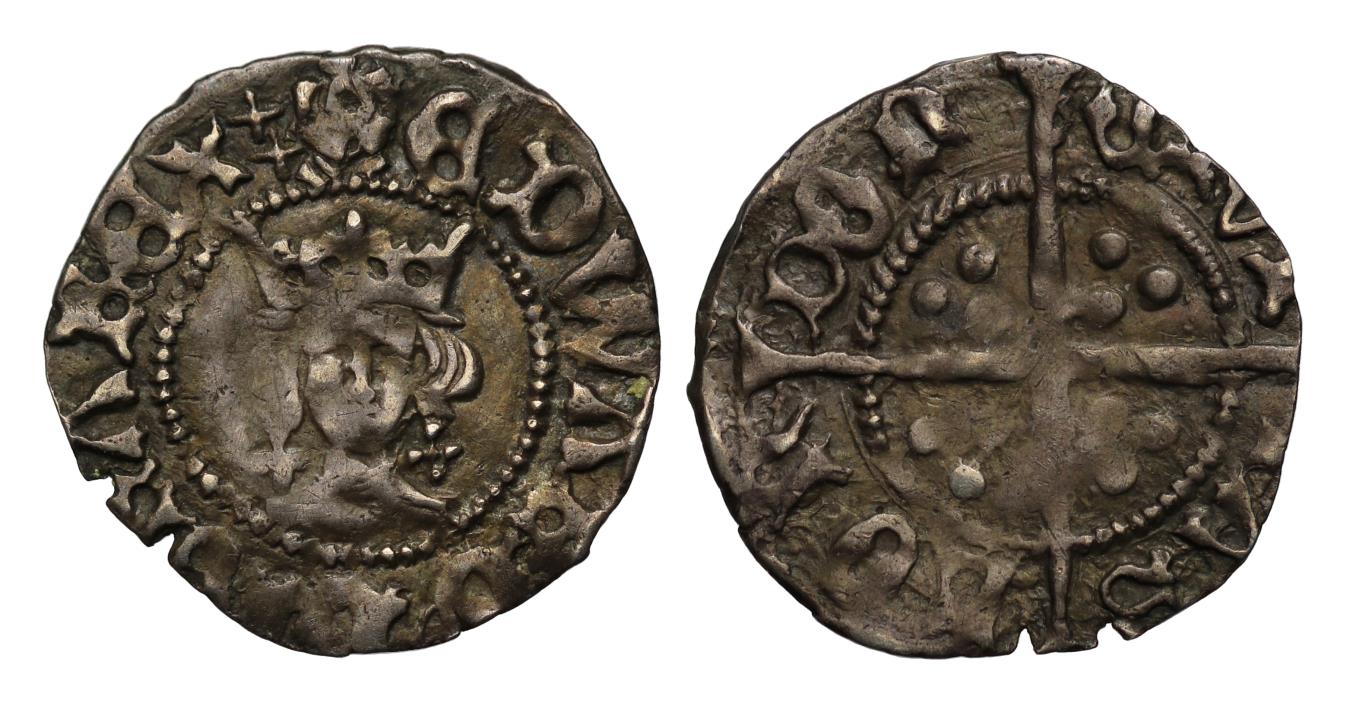 Edward IV, first reign (1461-70), silver long cross Halfpenny, heavy ...
