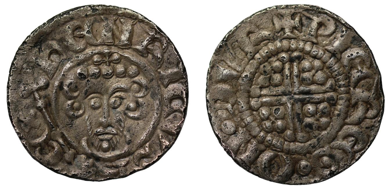 John (1199-1216), silver short cross Penny, class 5b2 (1205-1207).