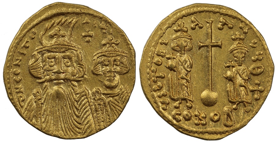 Constans II, Gold Solidus | Byzantine Coins