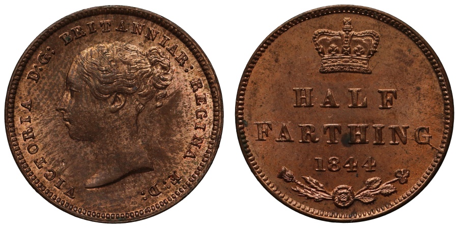 Victoria 1844 Half-Farthing | European Coins