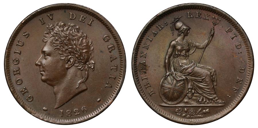 George IV 1826 Penny | European Coins