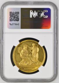 Coronation of George I, 1714, gold medal, MS62. | European Coins