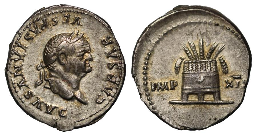 Vespasian, Silver Denarius | Roman Imperial Coins