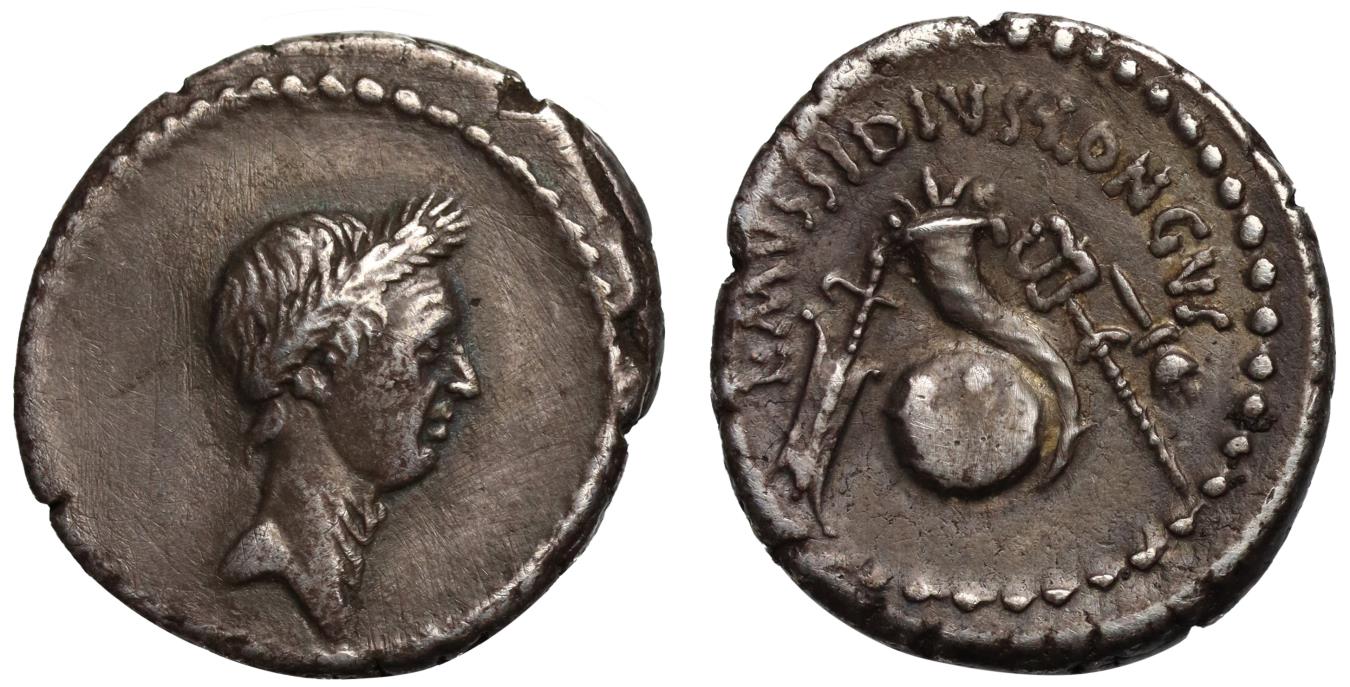 Julius Caesar, silver Denarius. | Roman Imperial Coins