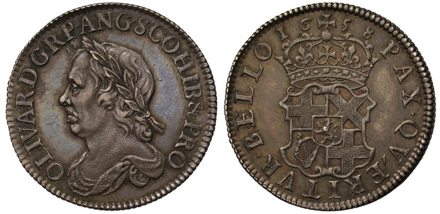 Oliver Cromwell 1658 Shilling | European Coins