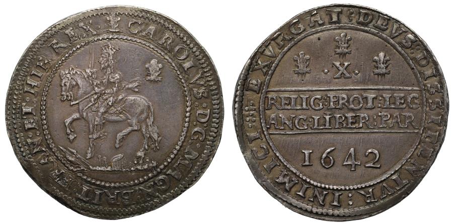 Charles I 1642 silver Half-pound, Oxford mint | European Coins