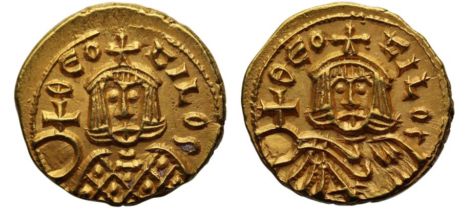 Theophilus gold Semissis, Syracuse | Byzantine Coins